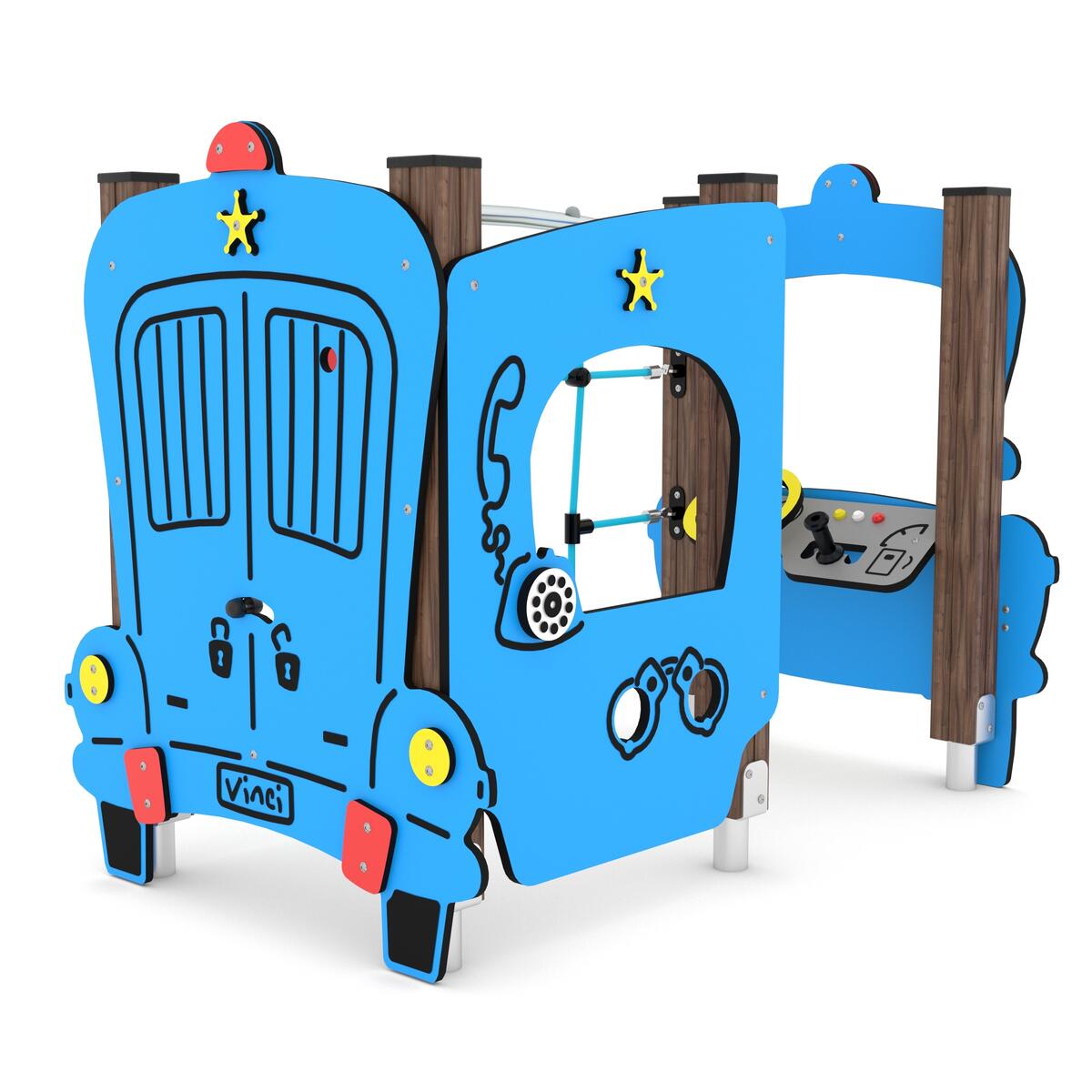WOODEN politibil WD1430 - Lekolar Danmark