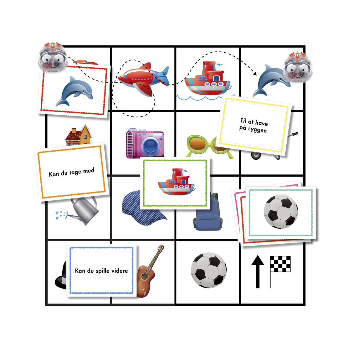 Måtte med symboler til Blue-Bot/Bee-Bot til dagtilbud - Lekolar Danmark