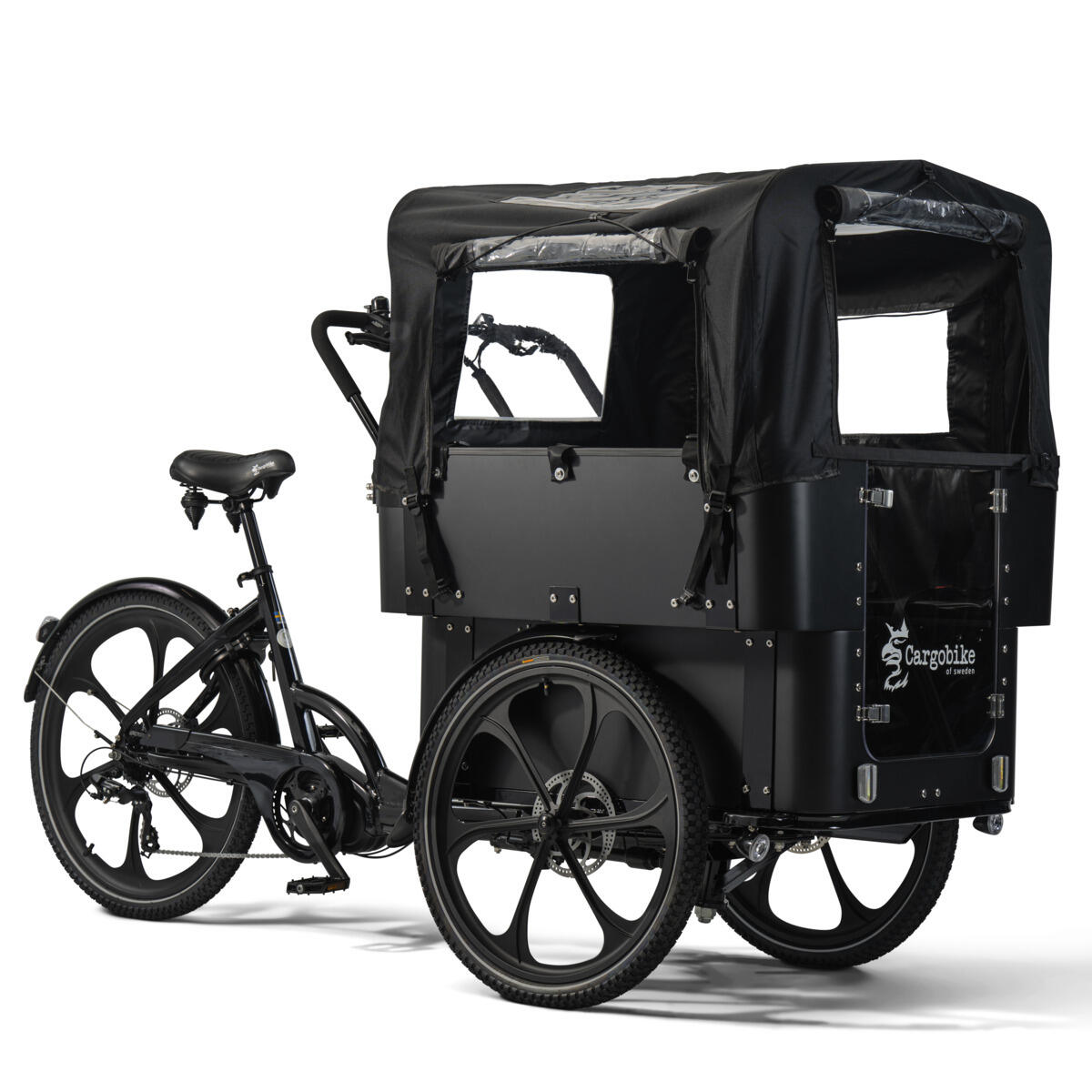 Kaleche med bøjler til Cargobike Delight 6 børn - Lekolar Danmark