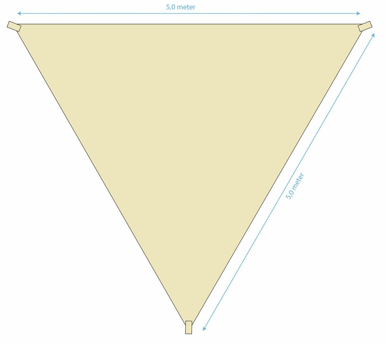 Solsejl 5x5x5 - Lekolar Danmark