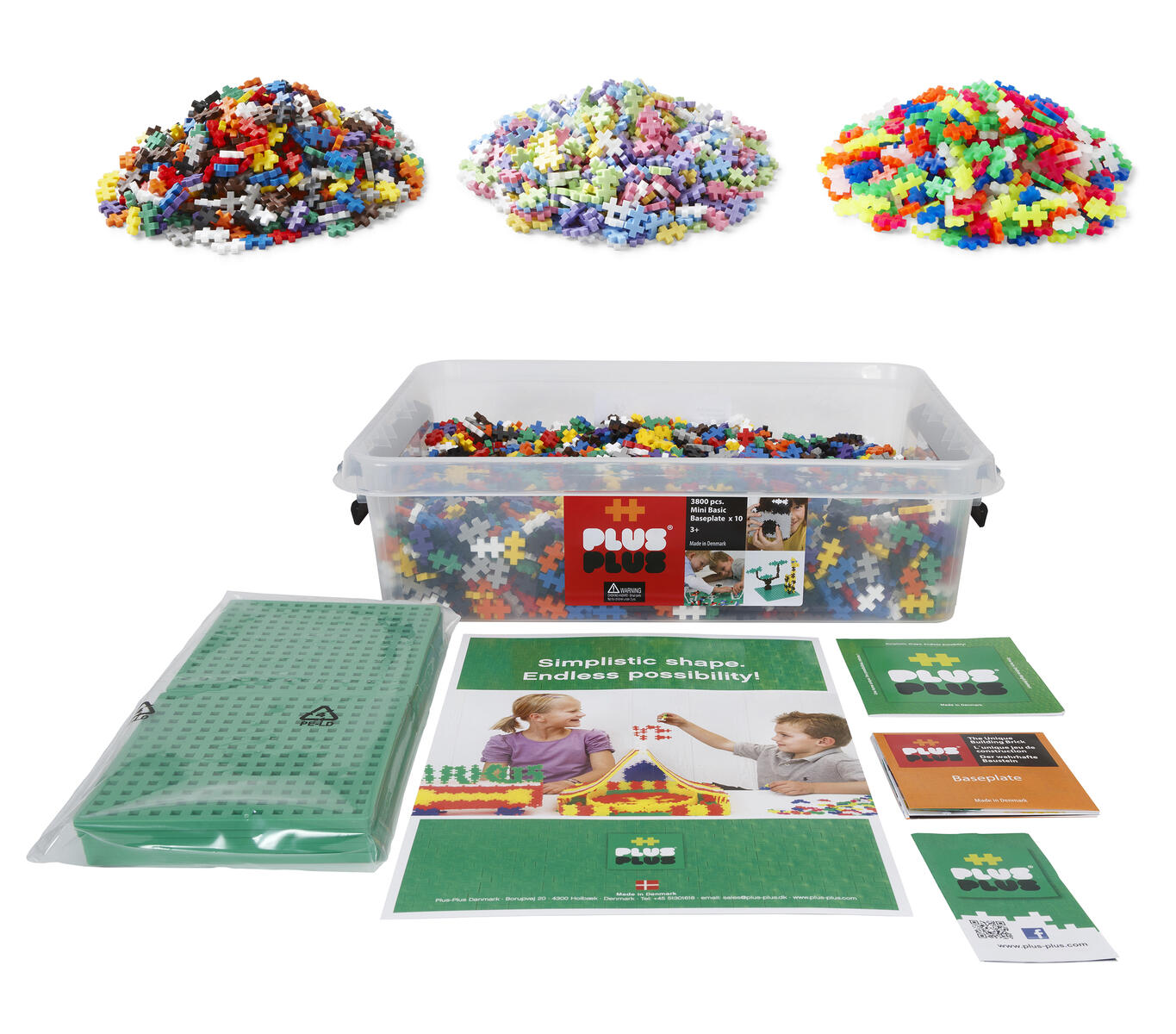 PLUS-PLUS mini brikker med byggeplader - Lekolar Danmark