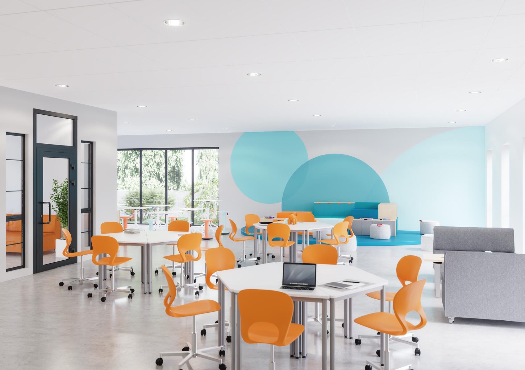 L-formet klasselokale - Lekolar Danmark